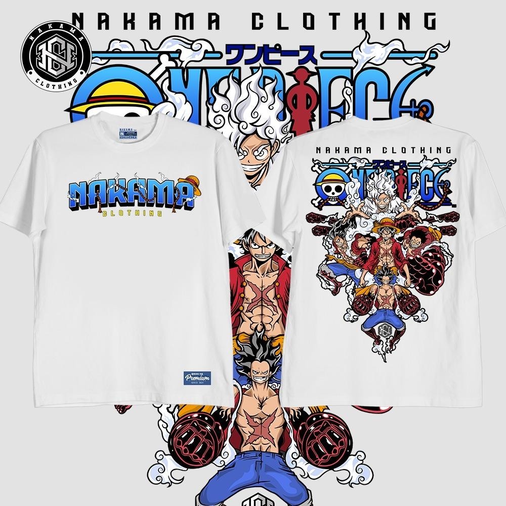 NAKAMA CLOTHING ONEPIECE LUFFY ALL GEAR FORM GRAPHIC COTTON TSHIRT FOR ...