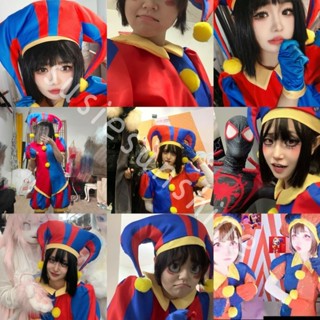 The Amazing Digital Circus Pomni Cosplay Costume Uniform Jumpsuit Hat ...