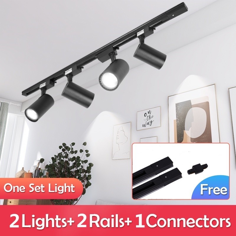 2PCS Set COB LED Track light Spot lights Ceiling Lighting Pin light ...