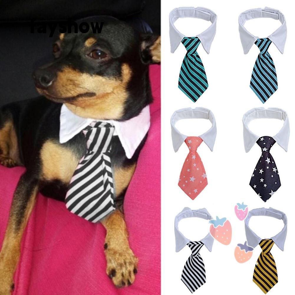 FAY Colorful Dog Necktie Medium Large Dogs Cats Collar Bow Tie Tuxedo ...