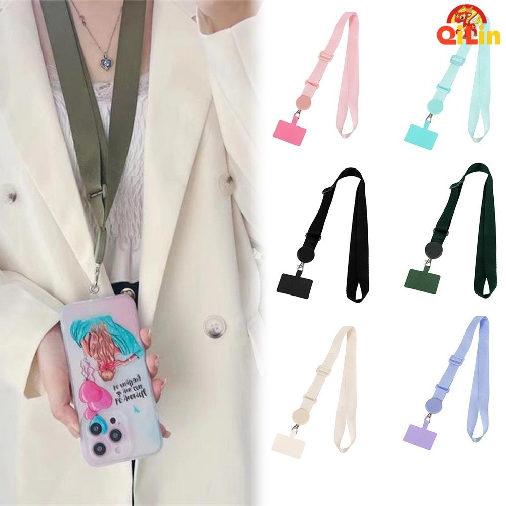 Neck Strap Adjustable Lanyard Mobile Phone Rope with Card Anti-lost ...