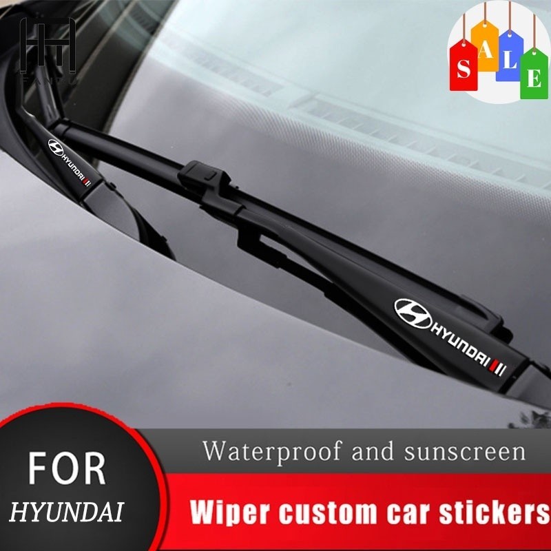 FTU 2PCS Auto Decor Decals Car Window Wiper Stickers For Hyundai I30 ...