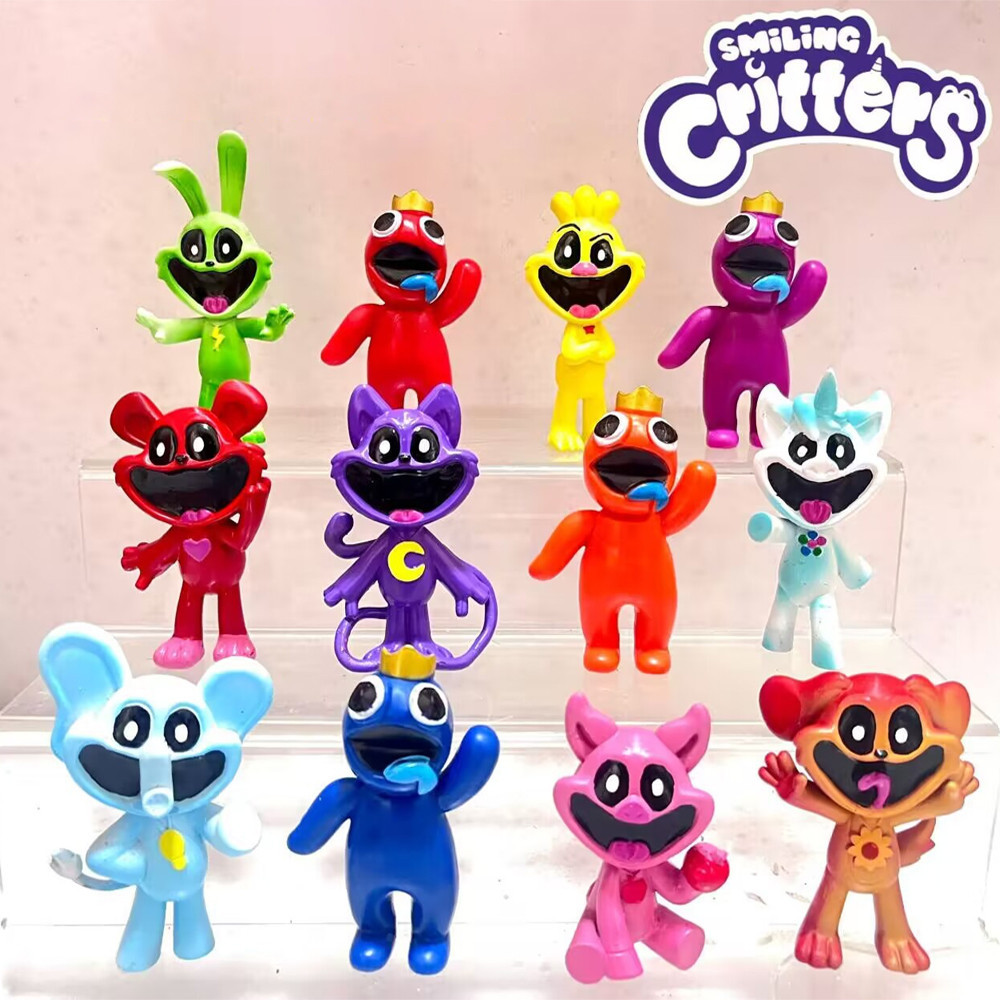 10pcs Poppies Playtime Smiling Critters PVC Action Figure Cartoon Model ...
