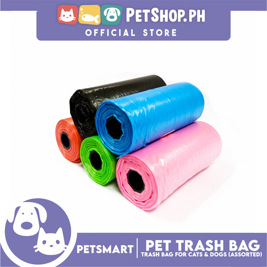 Pet Trash Bag for Cats and Dogs 1 Roll (Assorted Colors) | Shopee ...