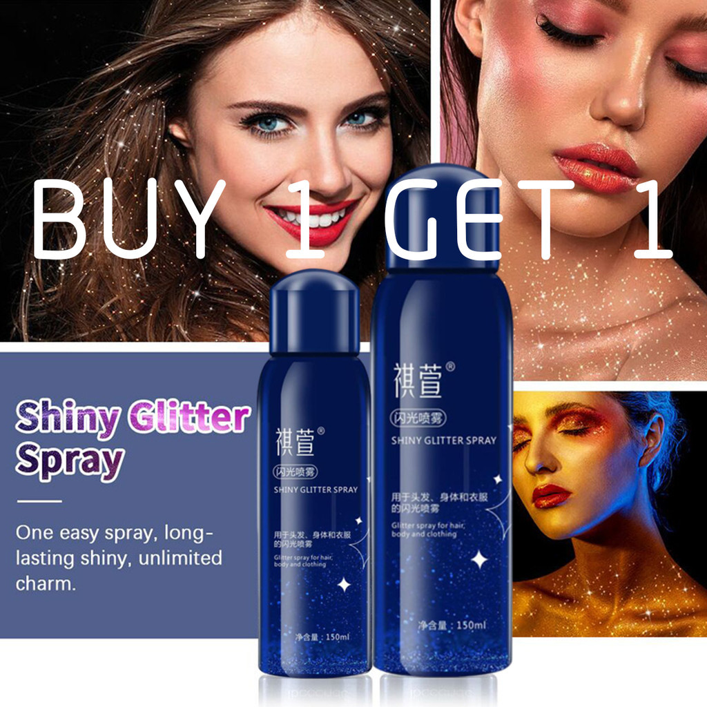 150ML Night Club Party Glitter Spray for Body Hair Clothes Dating Shiny ...