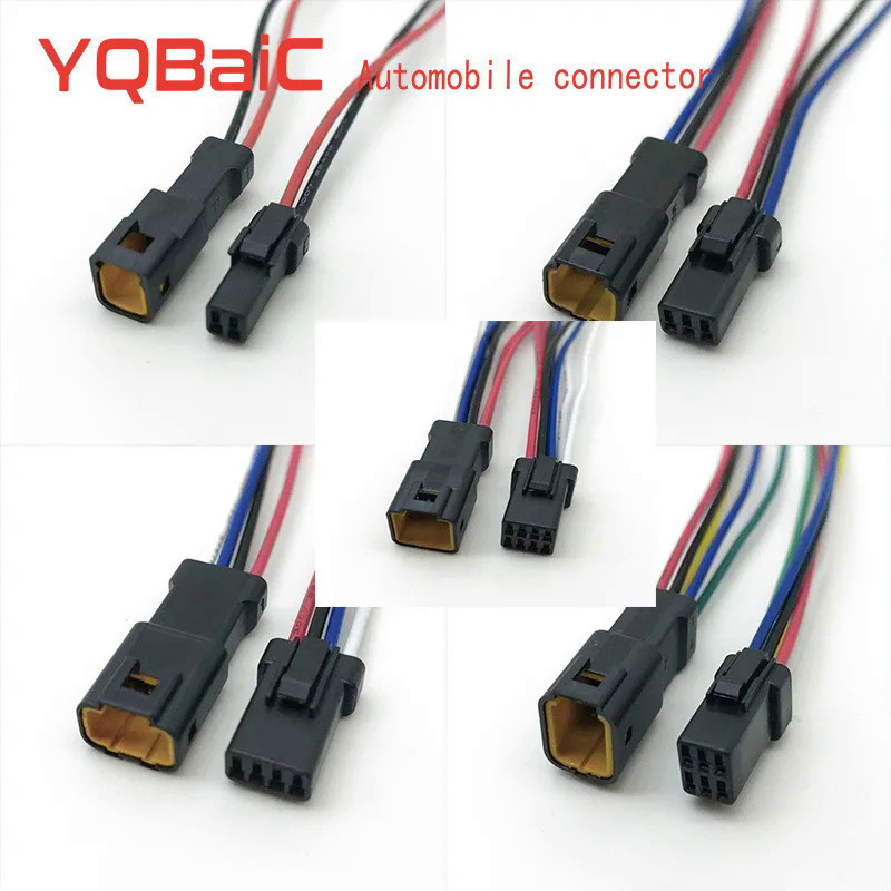 JST JWPF Electric Connector Waterproof Wire Connector Plug Black ...