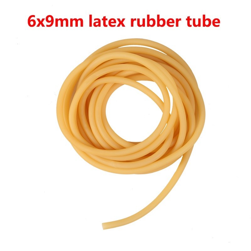 6x9mm Natural Yellow Latex Tube 1meter Elastic Rope Rubber Tubes for ...