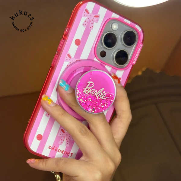 magsafe popsocket pop socket Barbie Glitter Paste Mobile Phone Holder ...