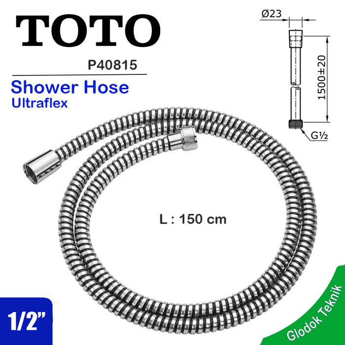 Toto Flexible Hose - shower Flexible Hose ultraflex 150cm P40815 ...