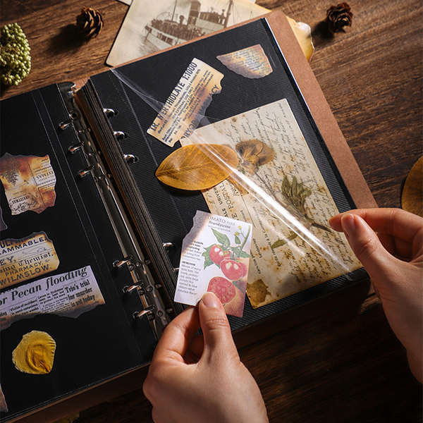 Retro Tie Rope Self-Adhesive Laminated Photo Album Couple diy Handmade ...