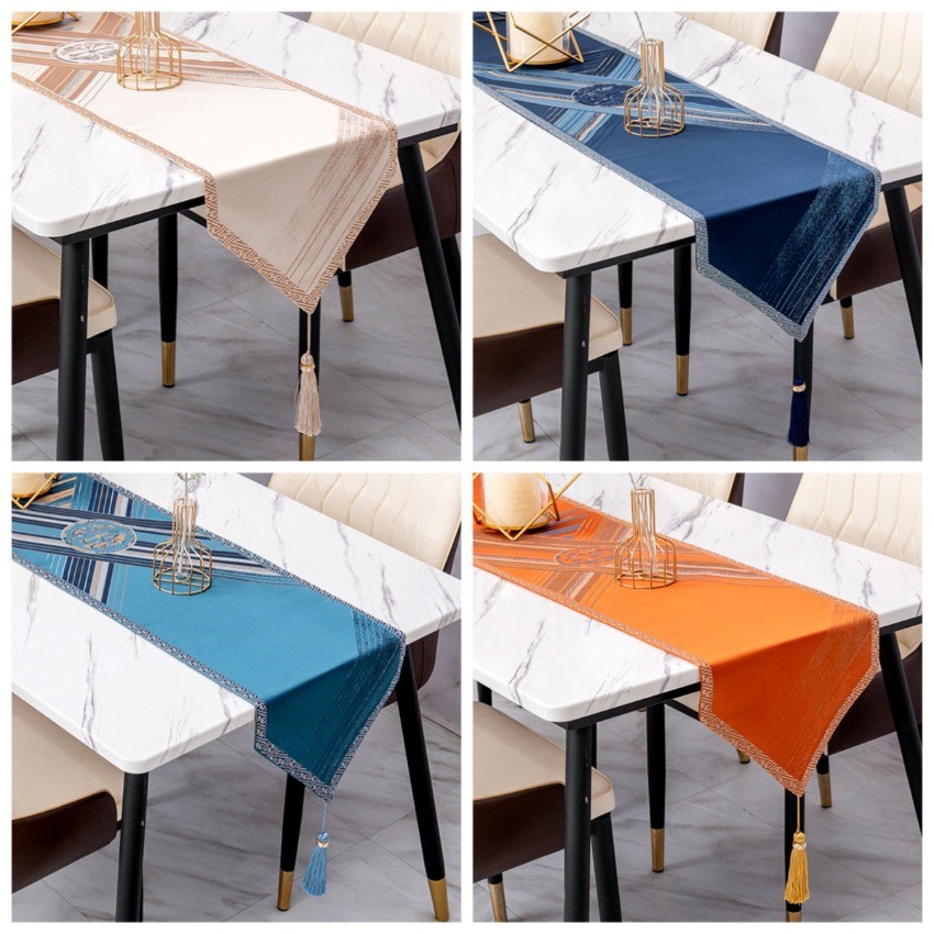 Modern Simple Table Runner 4 6 Seaters Raya Decorative TV Cabinet Table ...