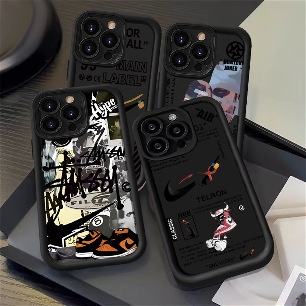 For iPhone 15 Pro Max 15 Plus 14 13 12 iPhoneX Xs Trendy Stickers Soft ...