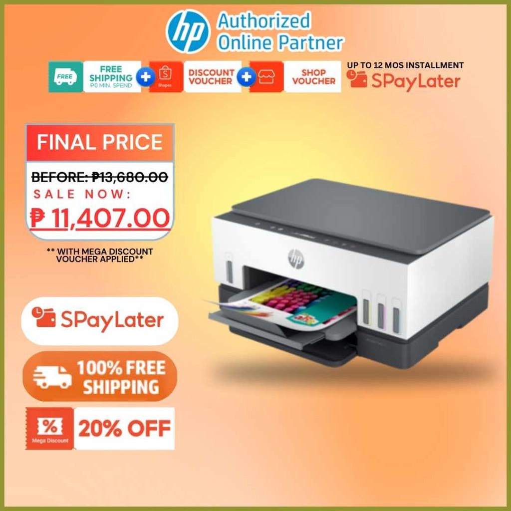HP{tSmart/YD`Ink[uc,TankP-670Q-A4S-ColorG-Printern-All in One Printer ...
