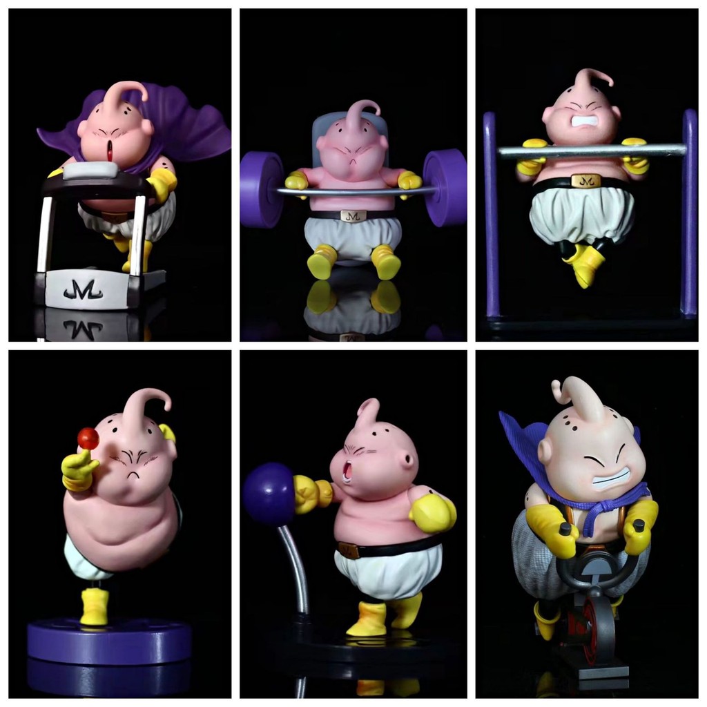 Dragon Ball Six Fitness Series Yoga Dumbbells Pull-Up Bar Cycling Majin ...