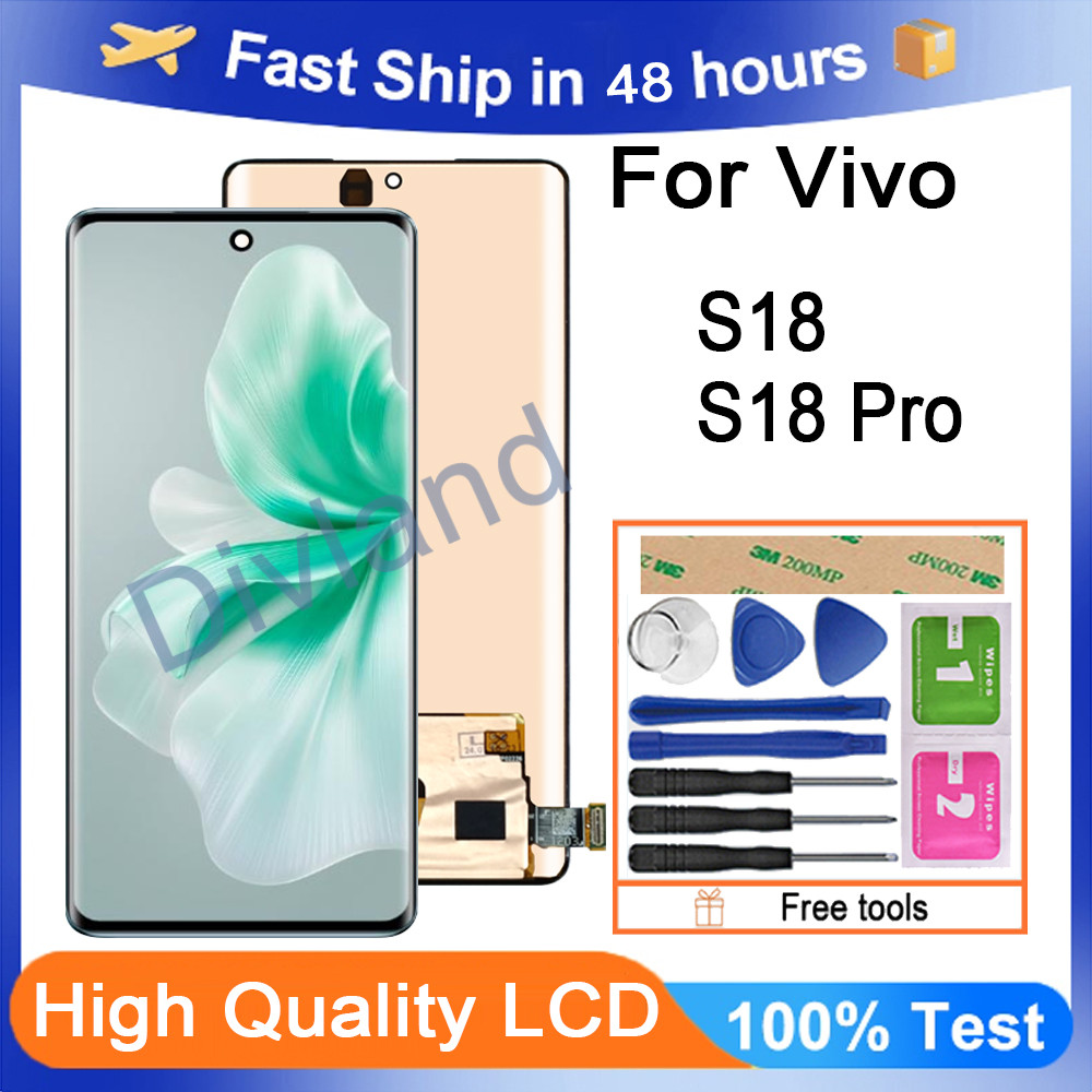 Original AMOLED Vivo S18 5G S18 Pro 5G LCD Display Touch Screen ...