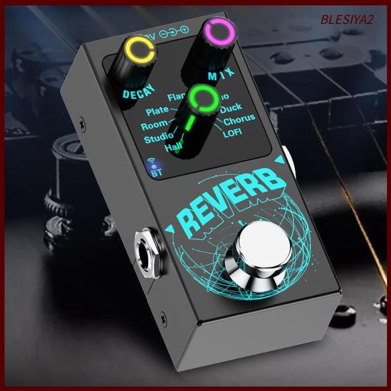 [Blesiya2] Guitar Reverb Effect Pedal 9 Reverb Portable Easy to Use ...