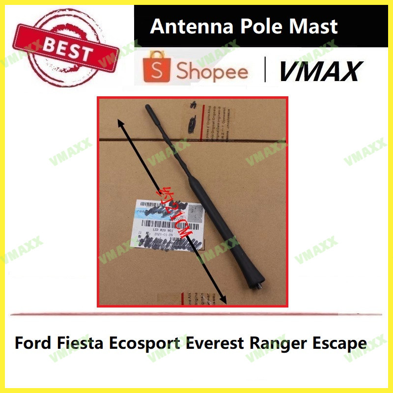 Roof Radio Antenna Pole Mast For Ford Fiesta Ecosport Everest Ranger ...