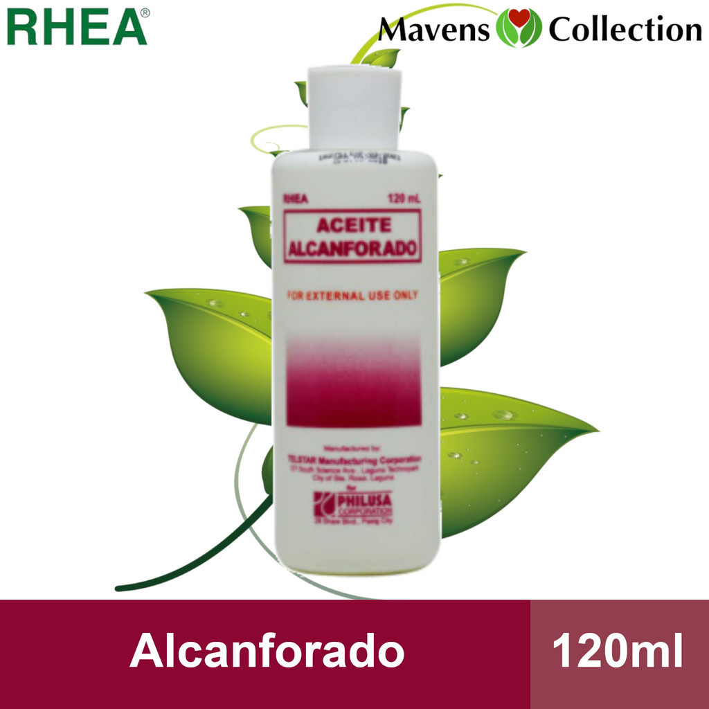 RHEA Aceite Alcanforado 120mL by Mavens Collection | Shopee Philippines