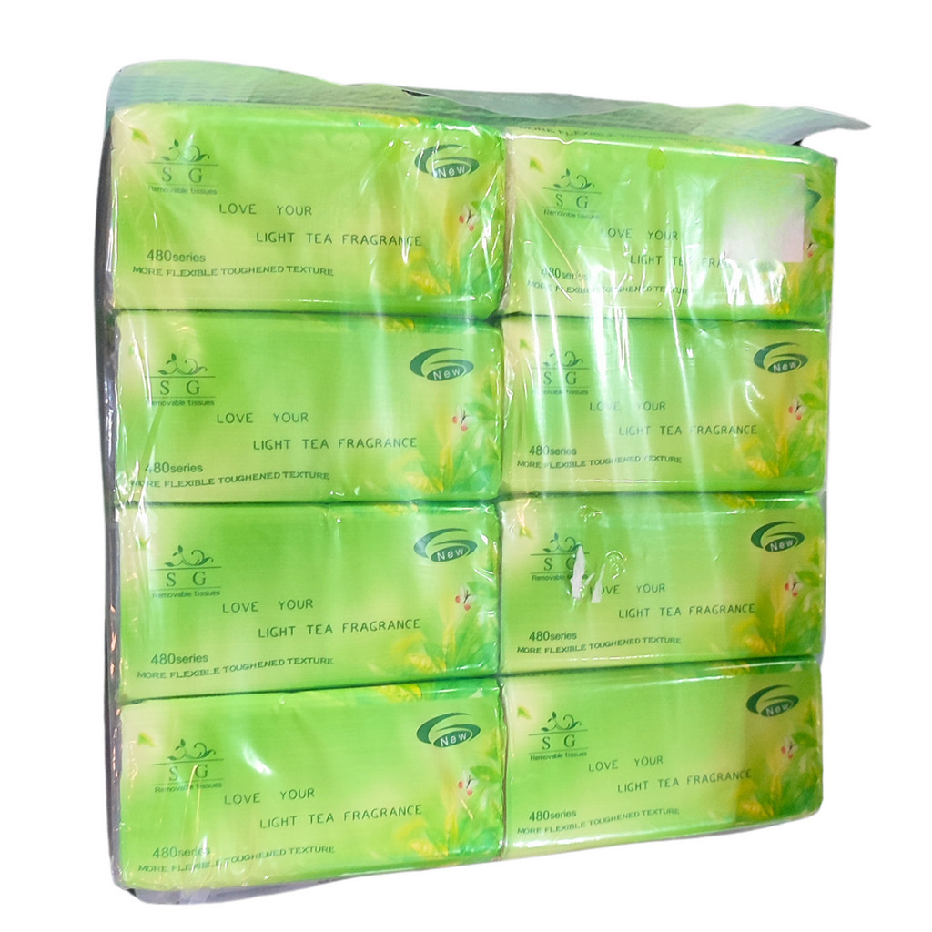 REAGANS HOME - 8pcs Facial Tissue 480Sheets/Pack Light Tea Fragrance ...