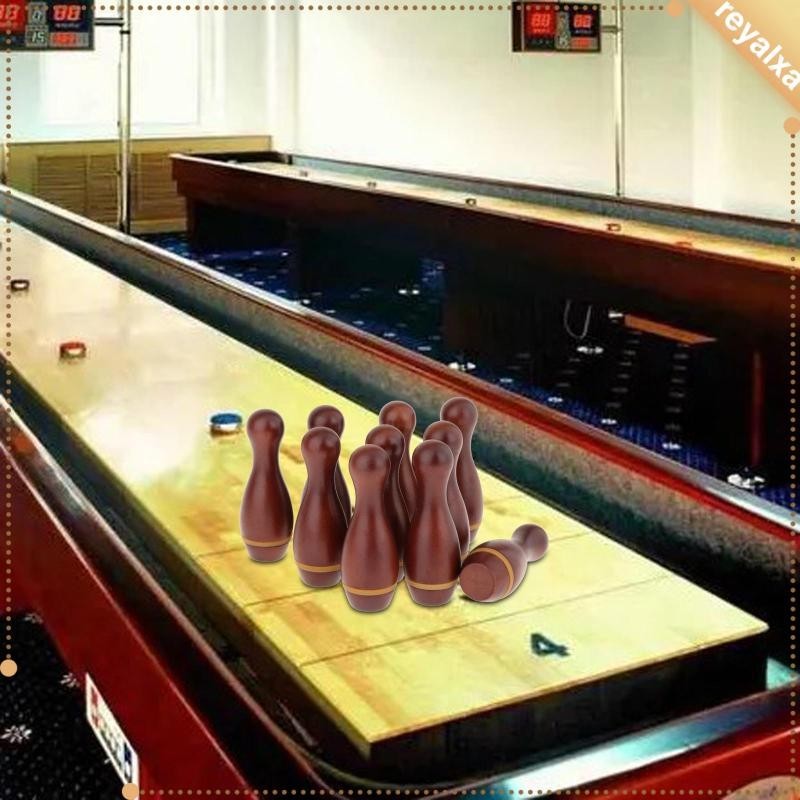 [Reyalxa] 10x Mini Bowling Pins for Shuffleboard Table Kids Bowling Toy ...