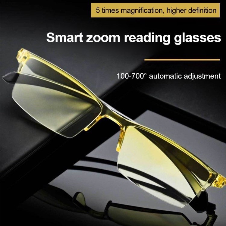 Smart Zoom Gradient Presbyopic Glasses Anti-Blue Light Presbyopic ...