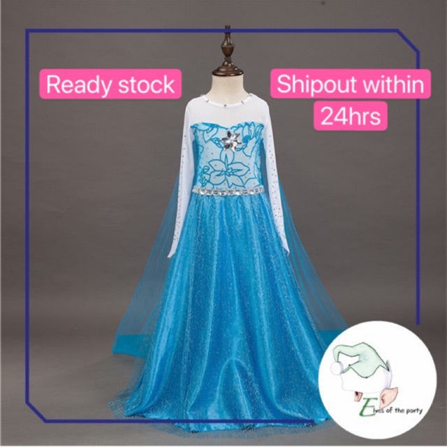 Elsa Gown | Elsa dress | Frozen princess gown | Snow Queen halloween costume ON HAND | Shopee ...
