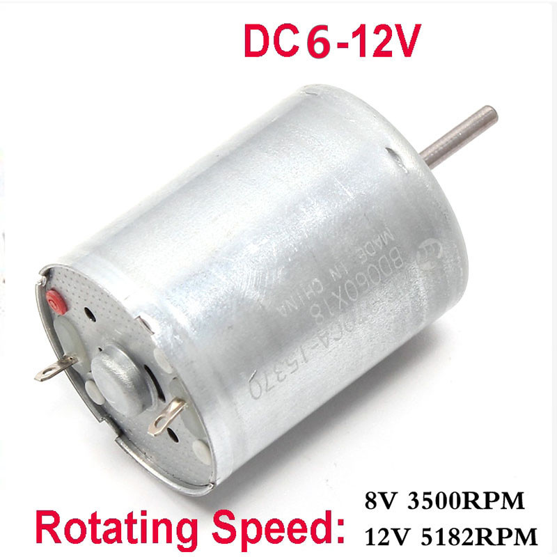 DC 6-12V RF-370 Motor With High Speed Mute Electric Motors For Airplane ...