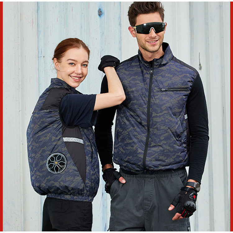Summer Fan Clothes Air Conditioning Clothes Vest with Fan Refrigeration ...