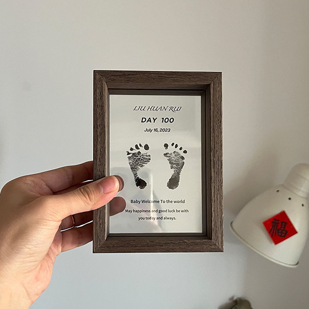 [June 27th] Niche Baby Handprints Footprints Transparent Photo Frame ...