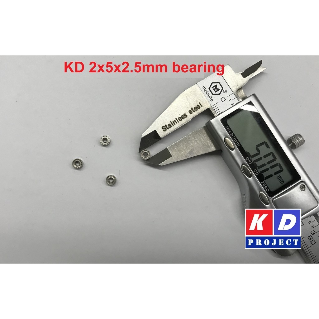 Mini 4wd parts bearing 2x5x2.5mm for rollers / 2x6x2.5mm for wheel KD ...