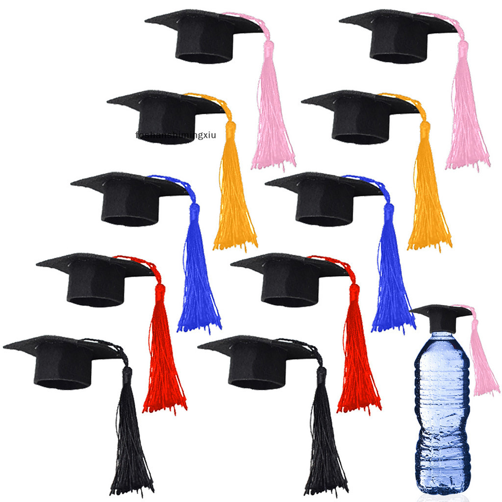 foshanshimingxiu 10 Pcs Mini Graduation Caps Assorted Colors Mini 2022 ...