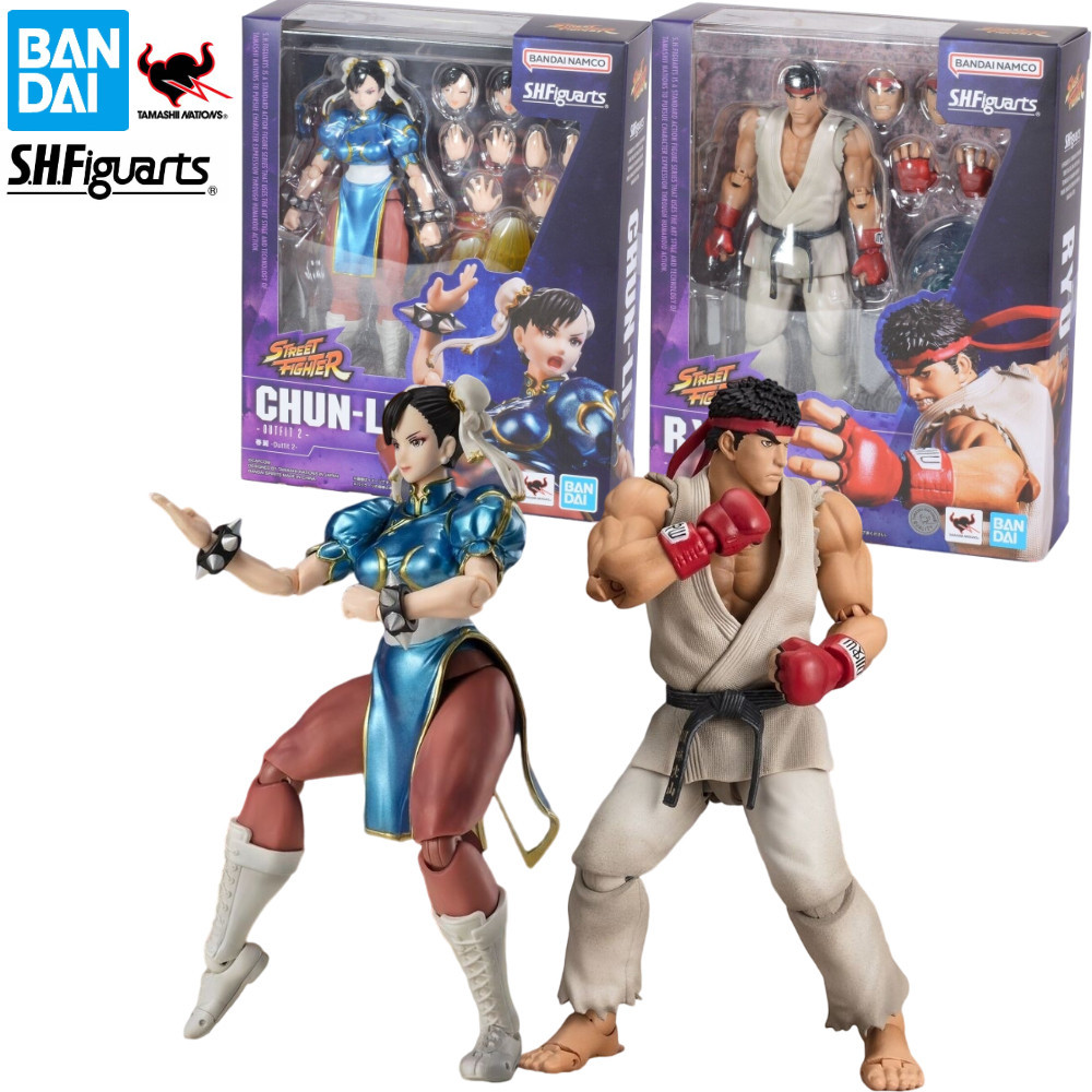 Bandai S.H.Figuarts Shf Street Fighter Ryu Chun Li Outfit 2 Action ...