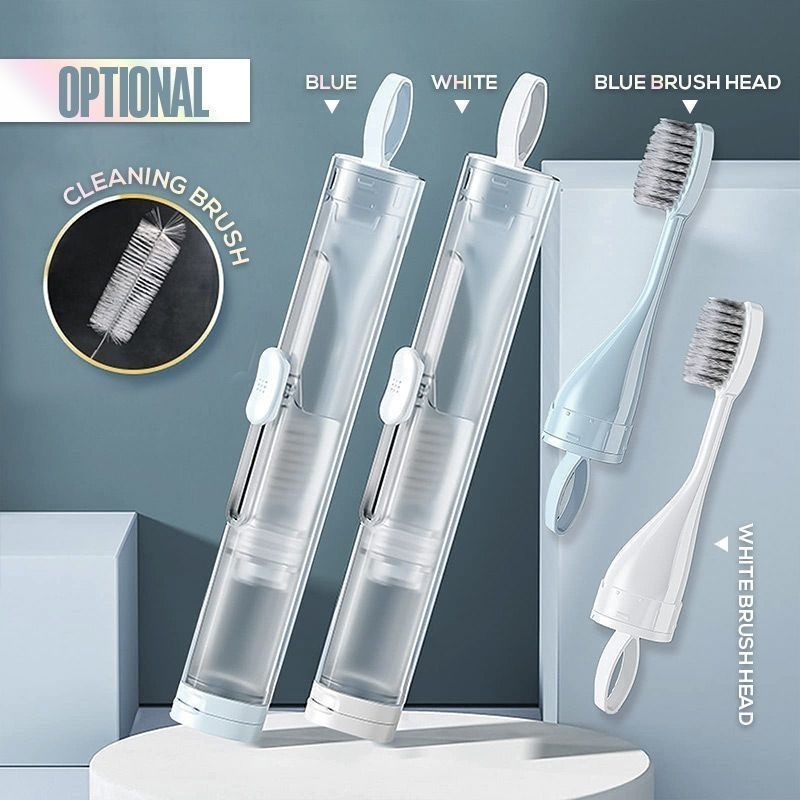 Portable Folding Toothbrush With Box Travel Toothbrush Set Toothbrush ...