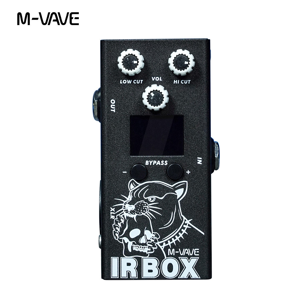 M-VAVE IR Box Guitar Pedal with 25 Guitar Cabinets, 7 Bass Cabinets, User IR Import, 9-Band EQ ...