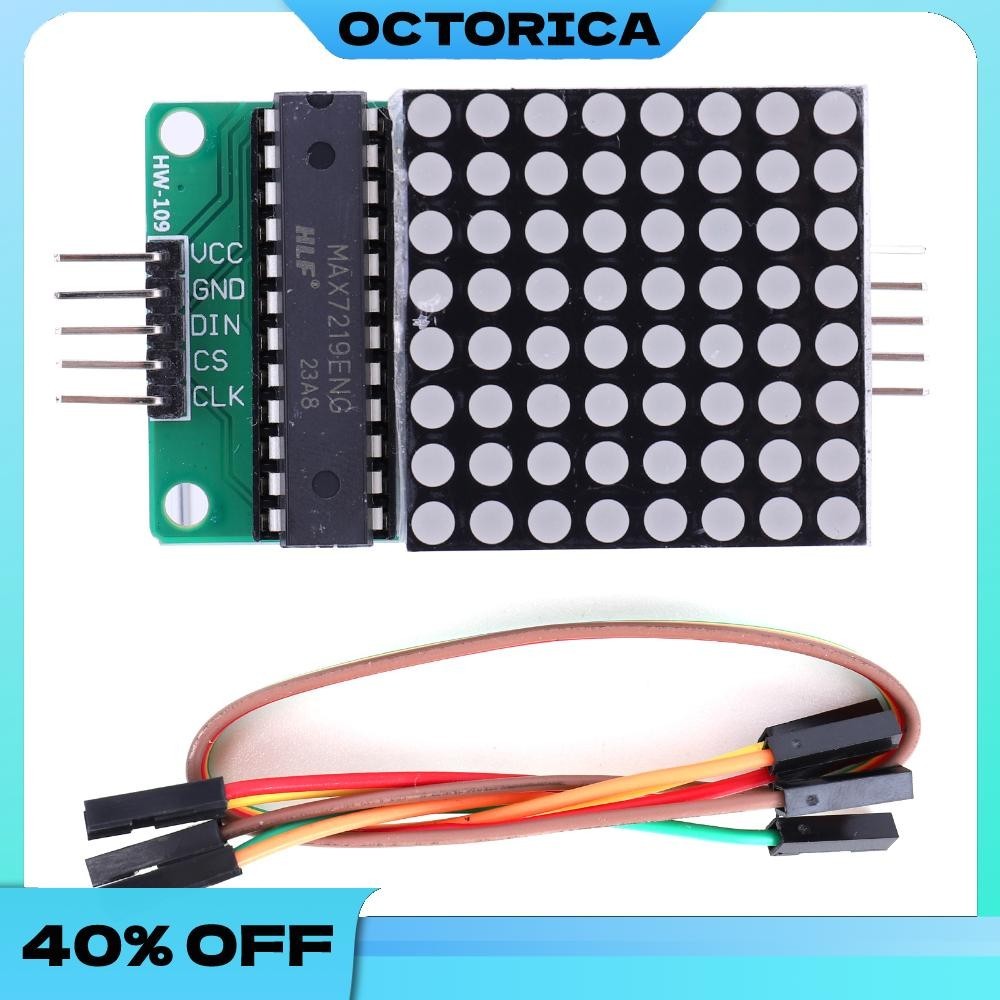 MAX7219 Dot LED Matrix Module Output Input Common Cathode 8x8 Dot ...