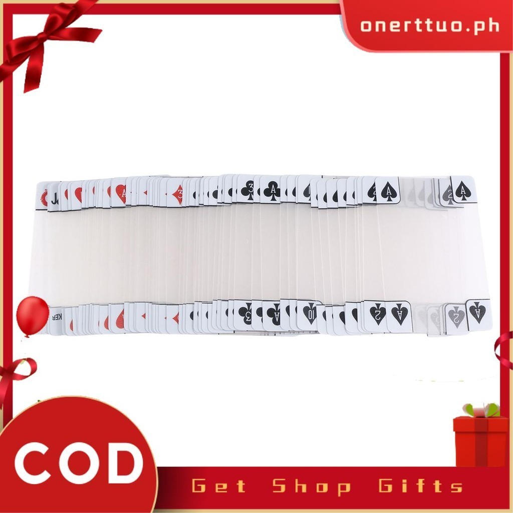 Transparent Plastic Waterproof Novelty Poker Index Playing Cards ...