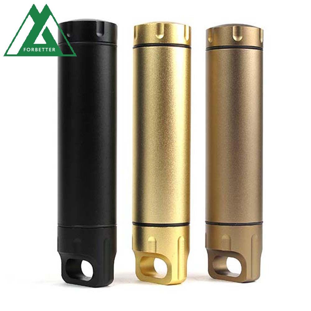 FORBETTER Pill Box EDC Waterproof Outdoor Equipment Canister Container ...