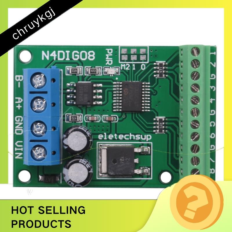 chruykgj 8Ch Input/Output Digital Switch TTL LvTTL CMOS RS485 IO Control Module Modbus Rtu Board ...