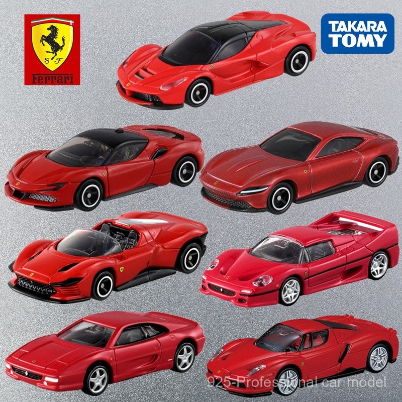 TOMY TOMICA Alloy Car Model Toy for Boys TOMICA Enzo ferrari 246GT Suit ...