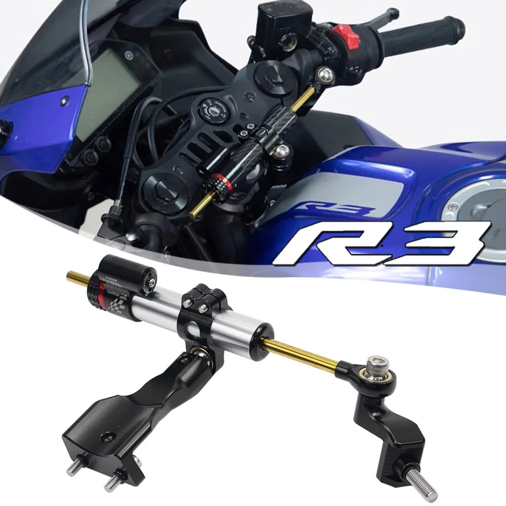 For Yamaha YZF R3 2019-2025 CNC Motorcycle Stabilizer Steering Damper ...