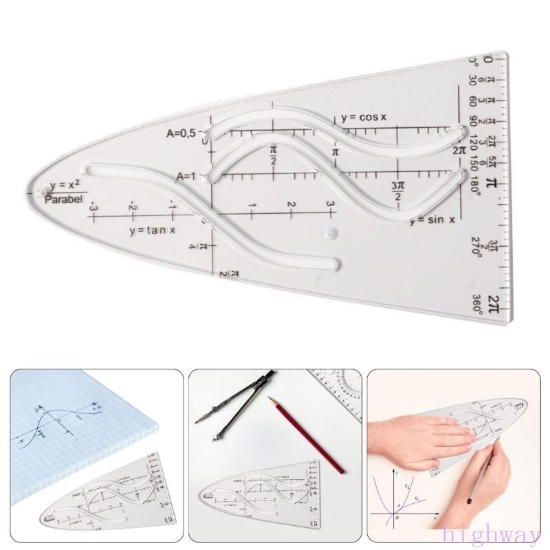 hi Parabolic Stencil Parabolic Template Parabola Ruler Drawing ...