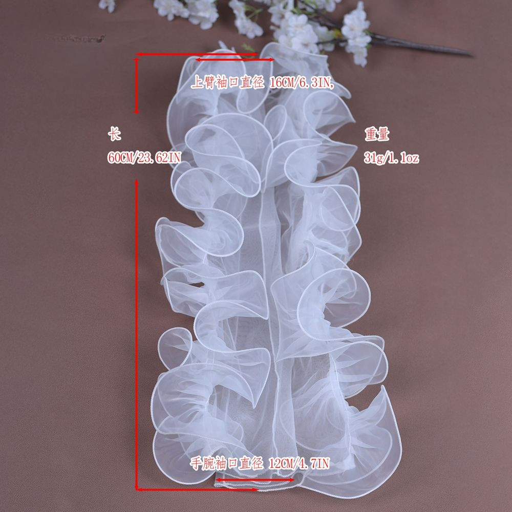 2024New Bride French Style Sleeves Wedding Puffy Romantic 3D Ruffle ...