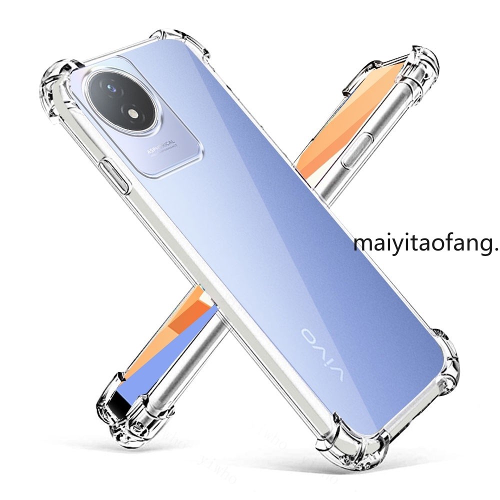 For VIVO Y02 / Y02A / Y02T / Y11 2023 Case Clear Shockproof Silicone ...