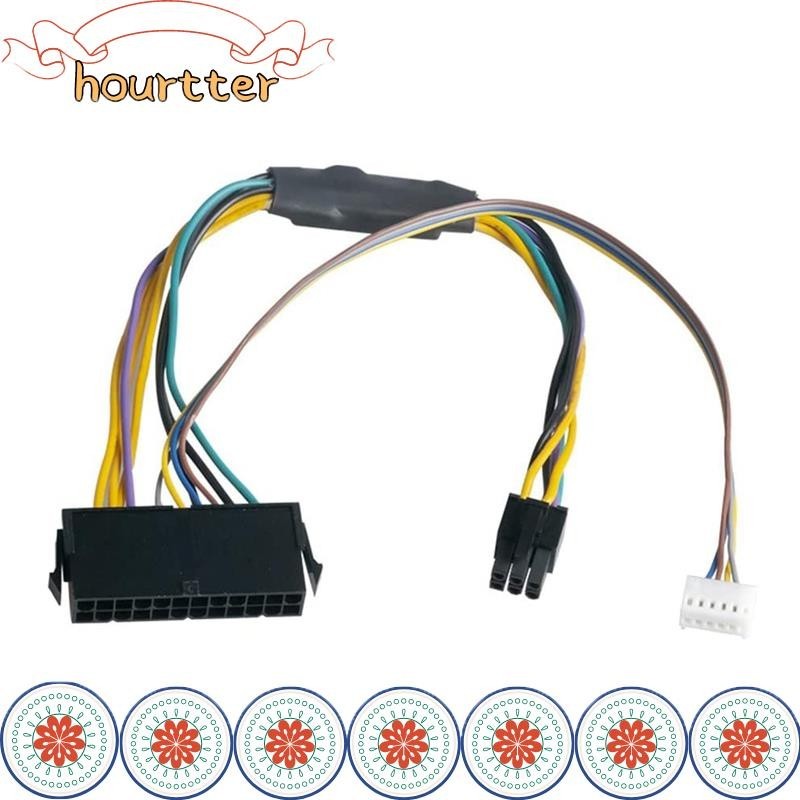 ATX Main 24Pin Female to 6Pin Male 6Pin PCI-E PSU Power Adapter Supply ...