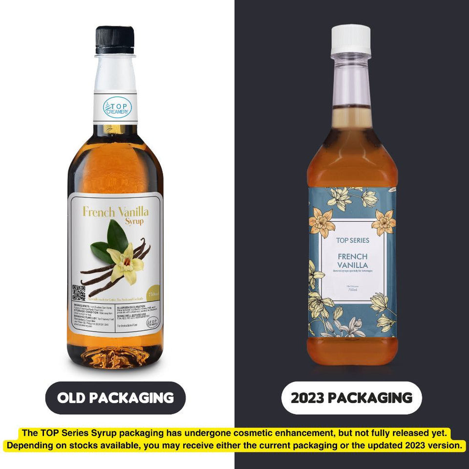 Top Series French Vanilla syrup 750ML | Shopee Philippines