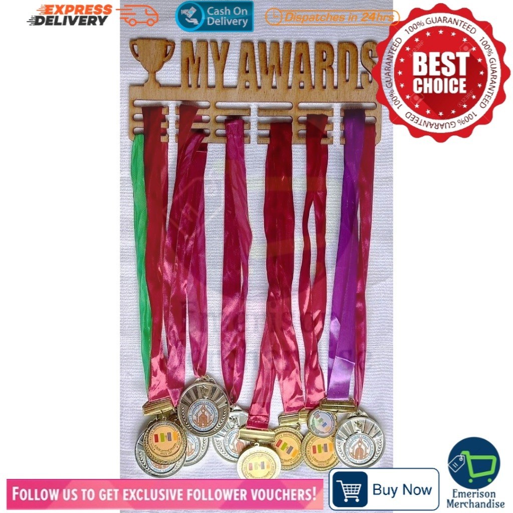 Personalized Medal Hanger Holder And Organizer To Display Awards For ...