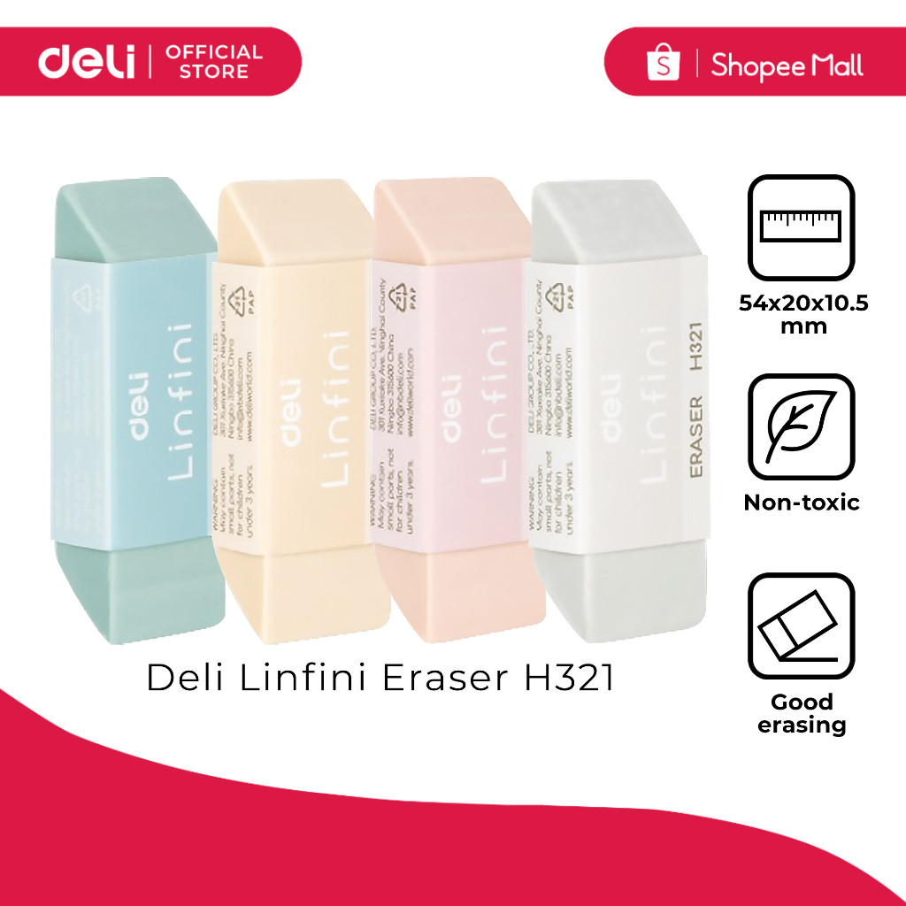 Deli H321 Linfini Eraser | Shopee Philippines