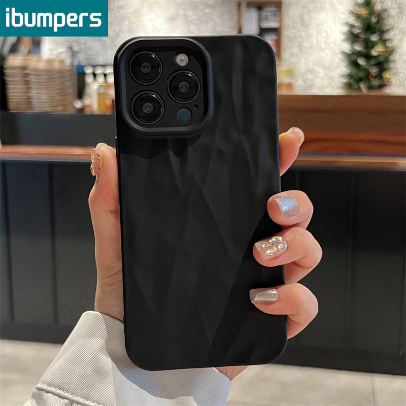 Ibumpers Simple Black Frosted Phone Case Premium Silicone Soft ultra ...