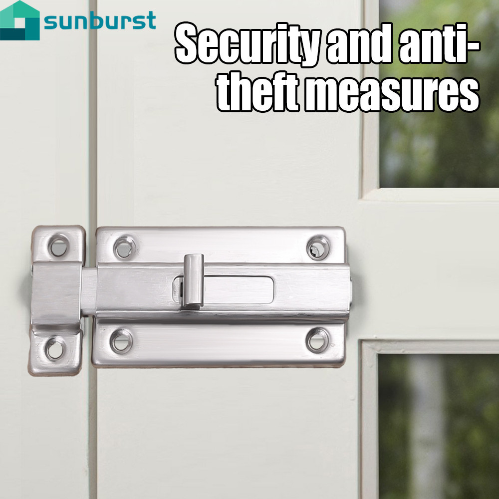 Stainless Steel Cabinet Hinges Security Bolt Latch - Anti-theft Door ...