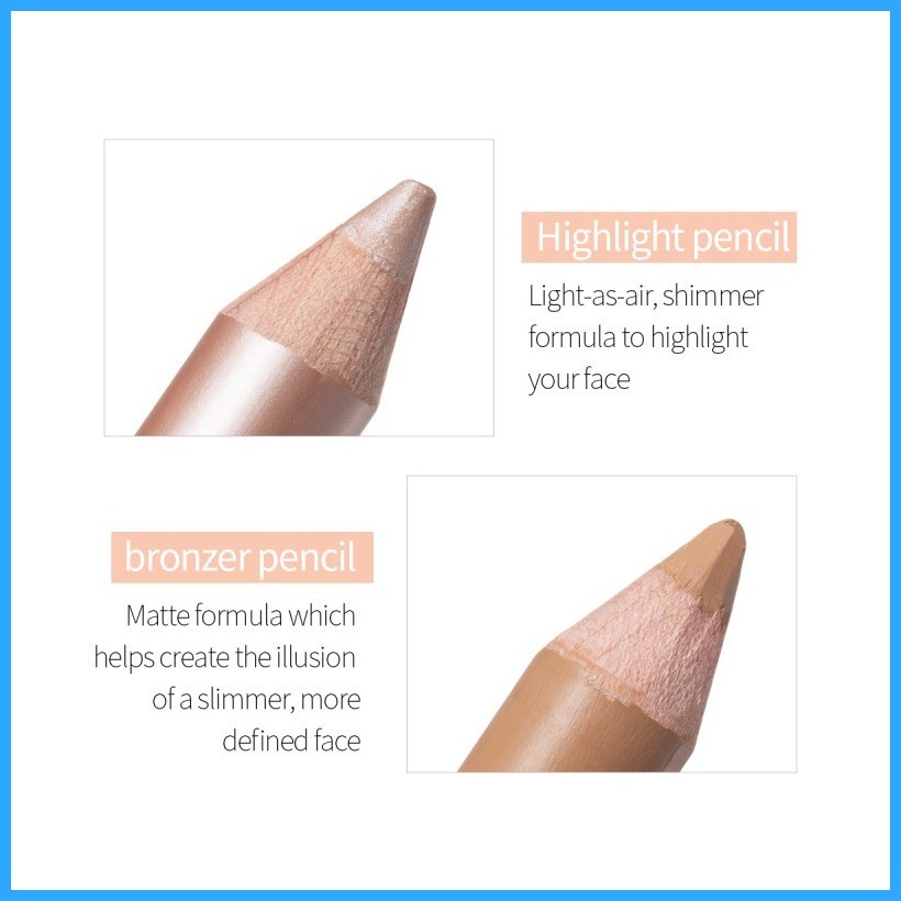 ☸ ♣ 2 in 1 Waterproof Concealer Pen Eyebrow Pencil Corrector Double ...